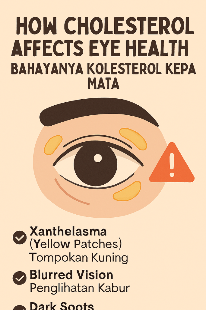 HOW HIGH CHOLESTEROL AFFECTS YOUR EYE SIGHT - SYARIKAT CERMIN MATA STARLITE